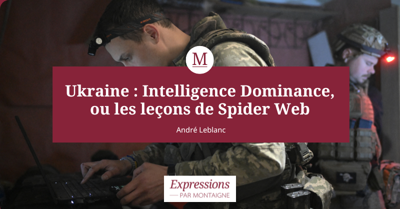 Ukraine : Intelligence Dominance, ou les leçons de Spider Web ...